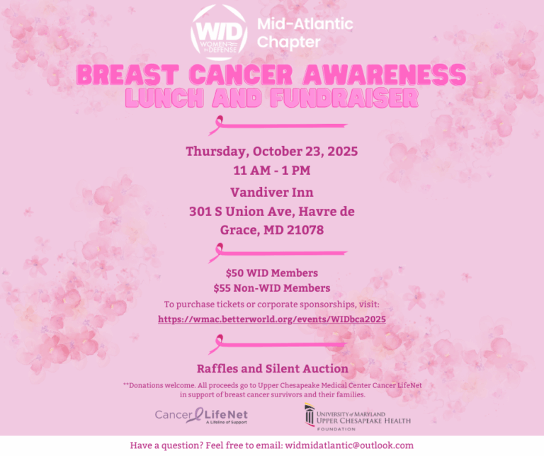 Annual Breast Cancer Awareness Lunch and Fundraiser - Women in Defense ...